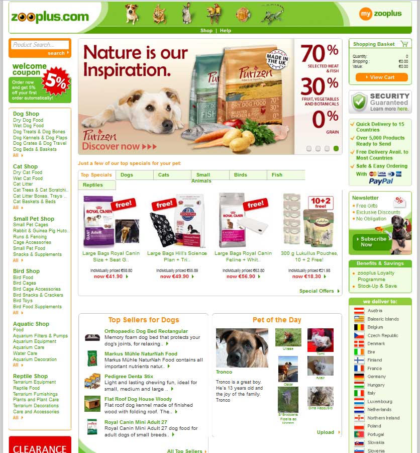 Zooplus: 1,1 εκατ. νέοι πελάτες στο πρώτο εννεάμηνο του 2012 - neoecommerce