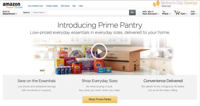 Amazon: Prime Pantry - Η νέα υπηρεσία παράδοσης μη ευπαθή προϊόντων ...
